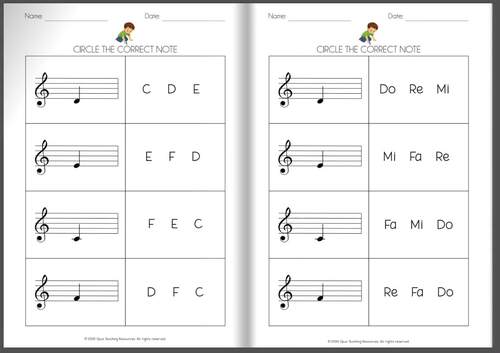 Music Theory Worksheets: Note Reading, Identifying, Drawing, Tracing.