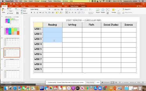 Curriculum Map and Daily Teacher Planner by Teacher Mama 22 | TPT