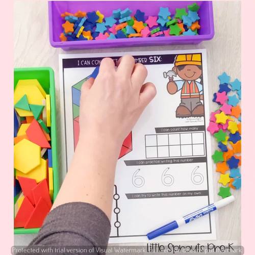 Build & Write Number Mats NUMBERS 0-20 Math Activity | TPT