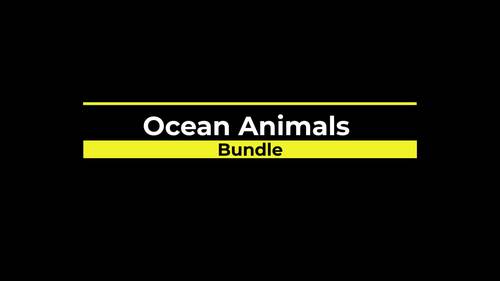 OCEAN ANIMALS BUNDLE | 4 END OF THE YEAR SUMMER Drawing & Painting Art ...