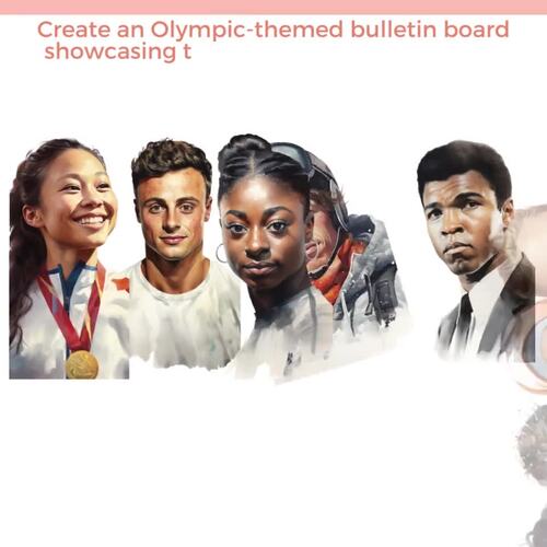 Olympic Athletes Clipart Famous Sports Figures for Classroom Decor PE ...