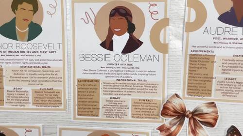Women's History Month Bundle, Biography & Quotes, Research, Decor