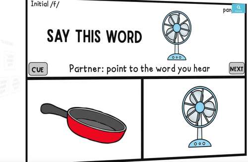 Partner Feedback BOOM Cards for Stopping: Minimal Pairs by Panda Speech