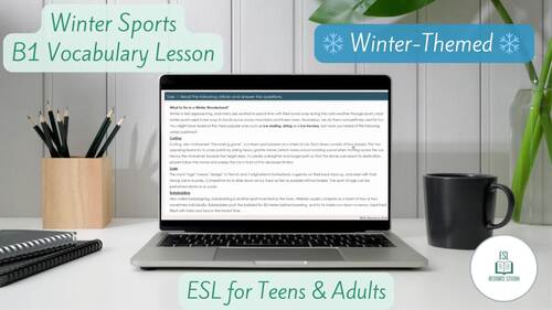 Winter Sports - Adult Intermediate ESL Vocabulary Lesson, Worksheets ...