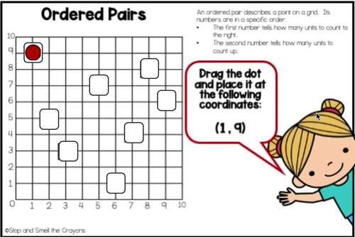 Boom Cards™ | Ordered Pairs and Grid Coordinates by Stop and Smell the ...
