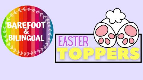 Easter Toppers Clipart | Easter Clipart | TPT