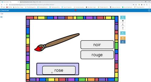 Les Couleurs en Français Boom Card Distance Learning | TPT