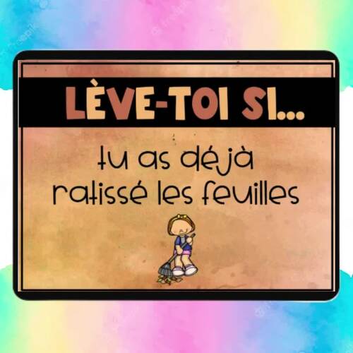 French Seasonal Lève-toi si... Bundle | French Digital Stand Up Sit ...