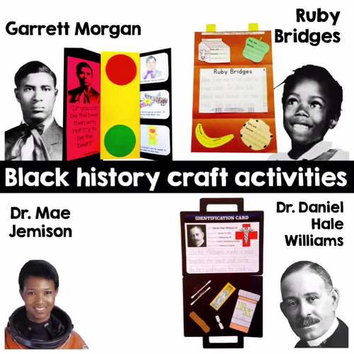 Ruby Bridges Garrett Morgan Dr Mae Jemison Black History Month Crafts ...