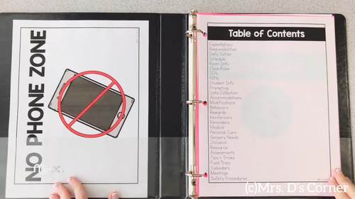 Para Binder for the Special Education Classroom | Paraprofessional Binder