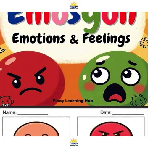 Mga Emosyon Worksheets | Tagalog Tracing PDF | Preschool Kindergarten