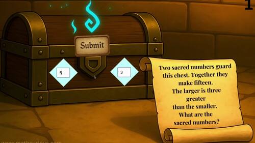Digital Escape Room with Instant feedback - Linear Equations, Algebra ...