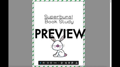 Superbuns! NO PREP Printable Book Study by Growing and Gifted | TPT