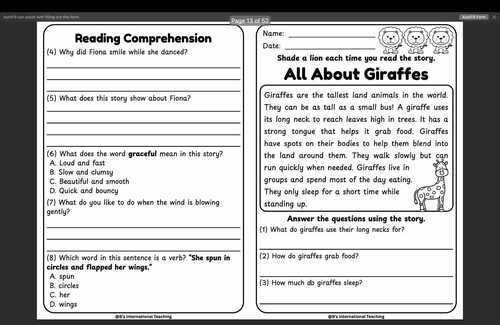 Animals Reading Comprehension Passages | Fiction and Nonfiction ...