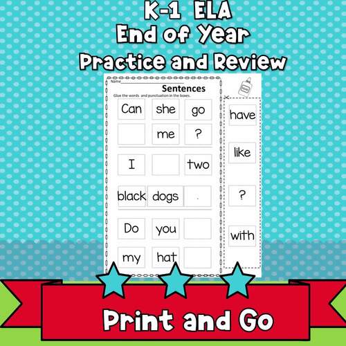 End of the Year Language Arts and Reading Review by Pint Size Learners