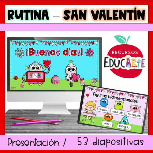 Rutina diaria - San Valentín - Presentación by Recursos EducArte