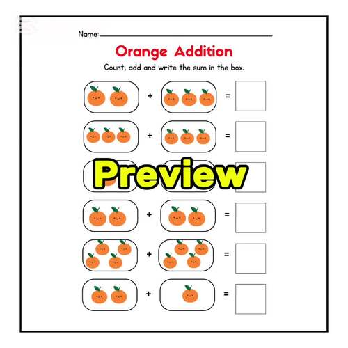 Fun Math Worksheets for Kids – Counting, Addition, Subtraction & Shapes ...