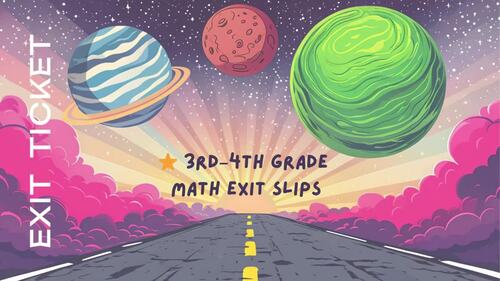 3rd–4th Grade Math Exit Slips by Amber W | TPT