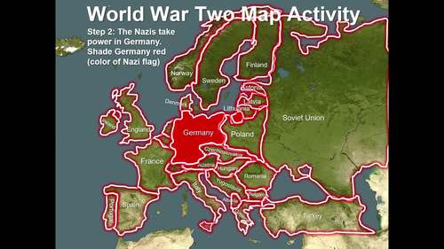 World War Two (WWII) Map Activity; EUROPEAN THEATER Fun, Interactive ...