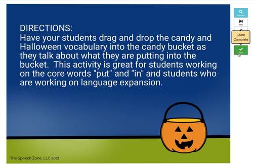 Halloween Language Expansion and Core Word Boom Cards by The Speech Zone