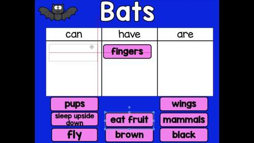 Bats Digital Interactive Notebook for Google Classroom | TpT