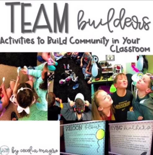 Community Building Team Building First Day of School Activities | TPT