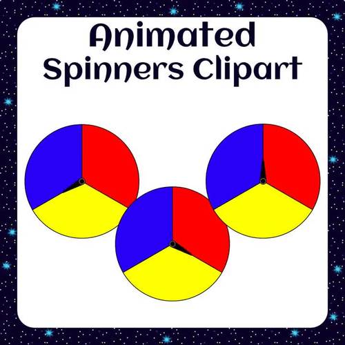 Animated GIF Customizable Spinners Clipart – 3 Colours | TPT