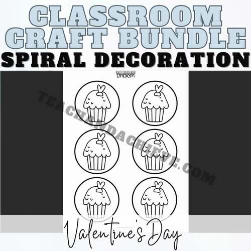 Classroom Decoration Student Printable Spiral Craft, Hanging Decor ...