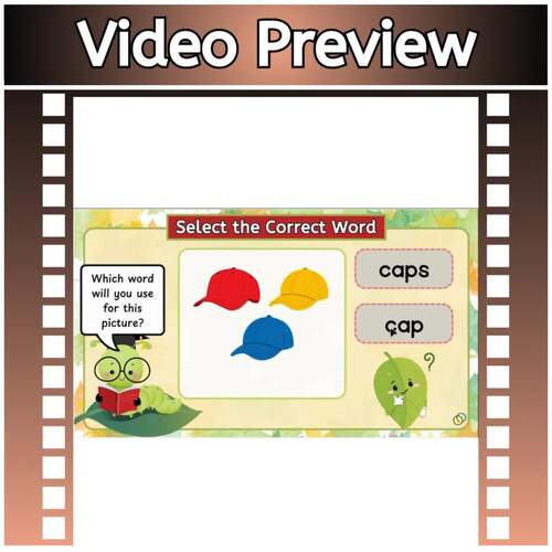 Plurals (Adding 's'): Select the Correct Word for the Picture Digital ...