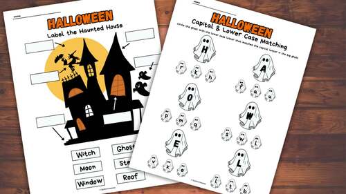 Halloween Worksheet Packet by Barefoot Learning | TPT