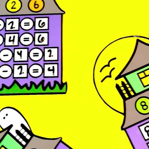 Haunted Fact Family Houses | Addition and Subtraction within 10 ...