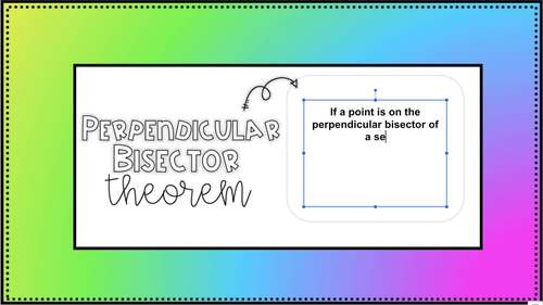 The Perpendicular Bisector Theorem Proof by Rise and Sine | TpT