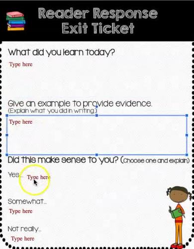 GOOGLE SLIDES READING COMPREHENSION Digital EXIT TICKETS by Teacher ...