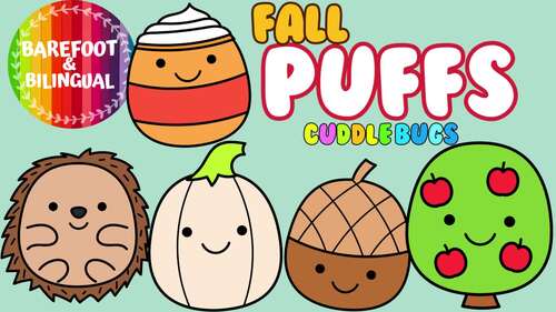 Fall Puffs Clipart - Cuddlebugs Collection Fall Clipart - Cute Fall ...