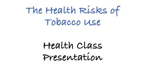 Tobacco Health Class PowerPoint Presentation Bundle by The STEM Center