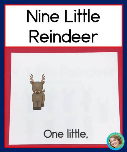 Christmas Counting Book, Nine Little Reindeer | Reading Number Words