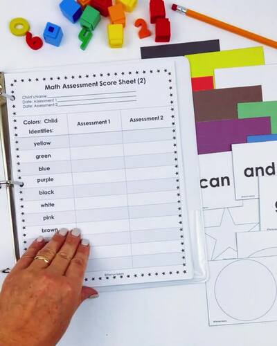 3 Year Old Assessment - Preschool Assessment Literacy and Math - Back ...