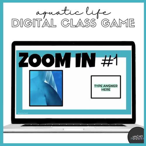 AQUATIC LIFE ZOOM IN DIGITAL GAME | INTERACTIVE GUESSING ACTIVITY