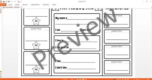 All About Me / Mario Bros / Craft Template / Paper Triptych | TPT