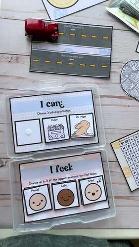 Retro Pastel Pop Classroom Decor | Task Box Calm Kit | Calm Down Corner ...