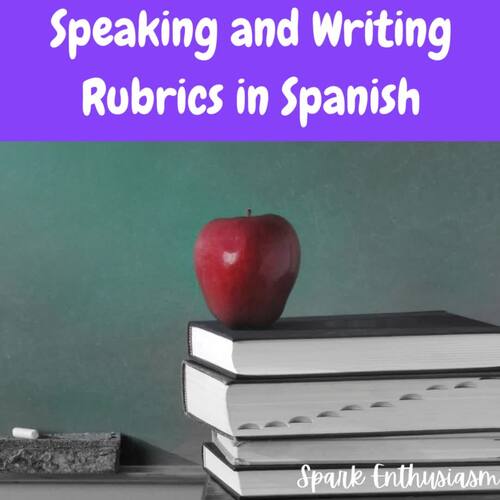 Speaking and Writing Rubrics in Spanish by Spark Enthusiasm Spanish