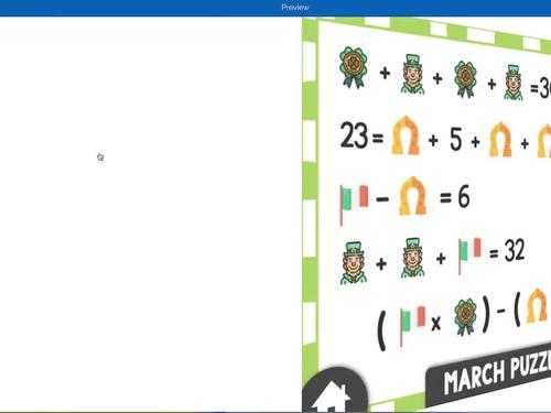 March Brain Teasers & Challenge Puzzles | Boom Cards | Digital & Printable