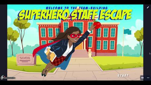 Superhero Staff, Teacher Escape Room, Teacher Digital Escape, Play with ...