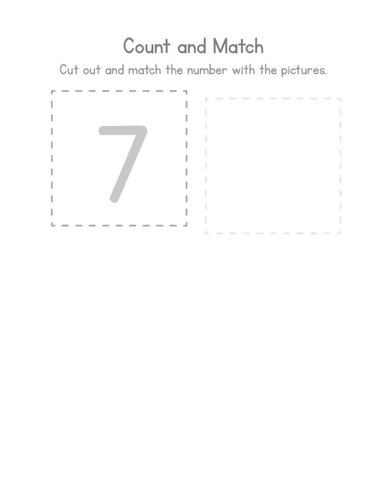 Fall / Autumn Count and Match Number 0-20 Picture and Number Cards