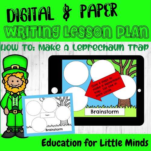 How To: Make A Leprechaun Trap Digital & Paper Writing Plan | TPT