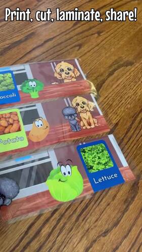 Learn Vegetables Flashcards with Hunny & Koko by Hunny & Koko | TPT