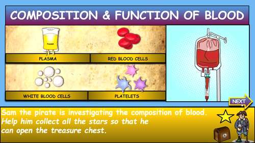 Composition & Parts Of The Blood:Interactive Google Slides +Printable ...