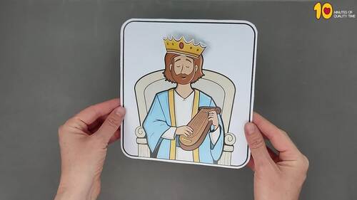 King David 3D Craft by 10 Minutes of Quality Time | TPT