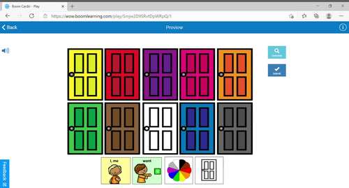 Who's Behind The Door? Animal Gifs Edition BOOM Cards by Petite Speech Geek