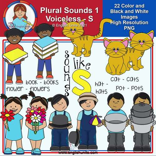 Plurals Clip Art Bundle – Plural Sounds – 66 Educational Images | TPT